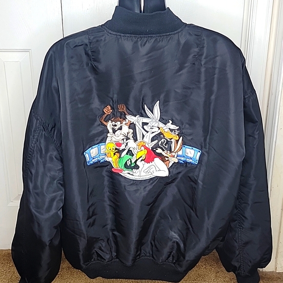 Warner Bros. | Jackets & Coats | Warner Bros Studio Store Bomber Jacket ...